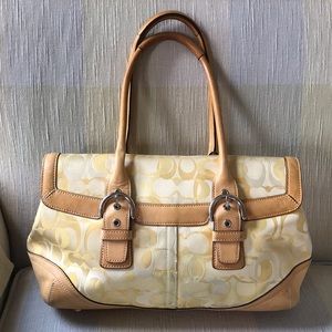 Coach | Bags | Yellow Coach Signature Bag | Poshmark